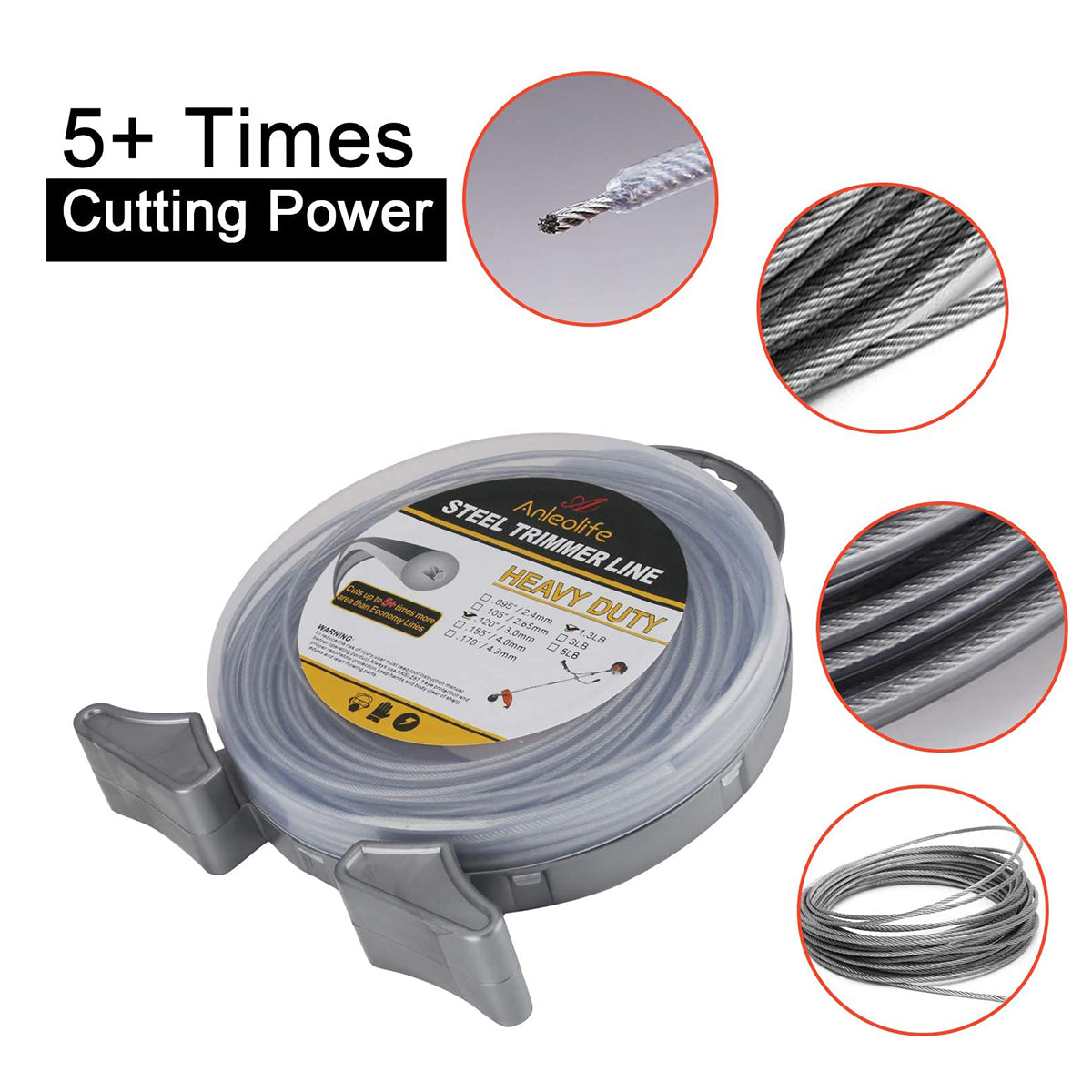 Steel Trimmer Line | Indestructible Cutting Power | Anleolife Garden Bed