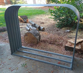 Galvanized Steel Firewood Shed | 32 Cubic Ft | Heavy Duty